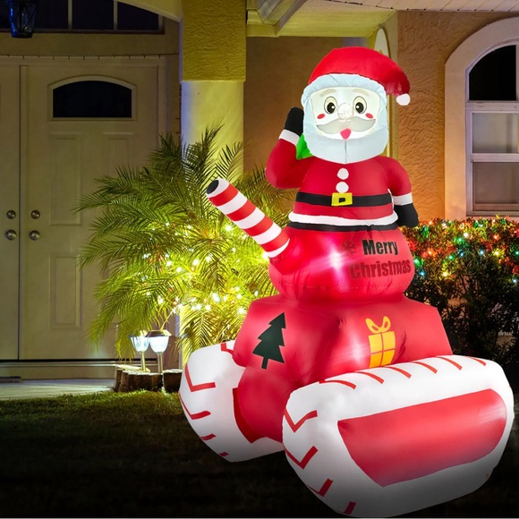 Holiday | Christmas Inflatable Military Santa Driving A Tank | Poshmark